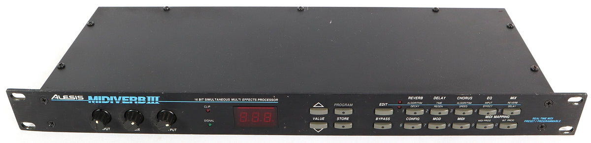 Alesis Midiverb III Rackmount Electric Guitar Multi-Effects Processor ...