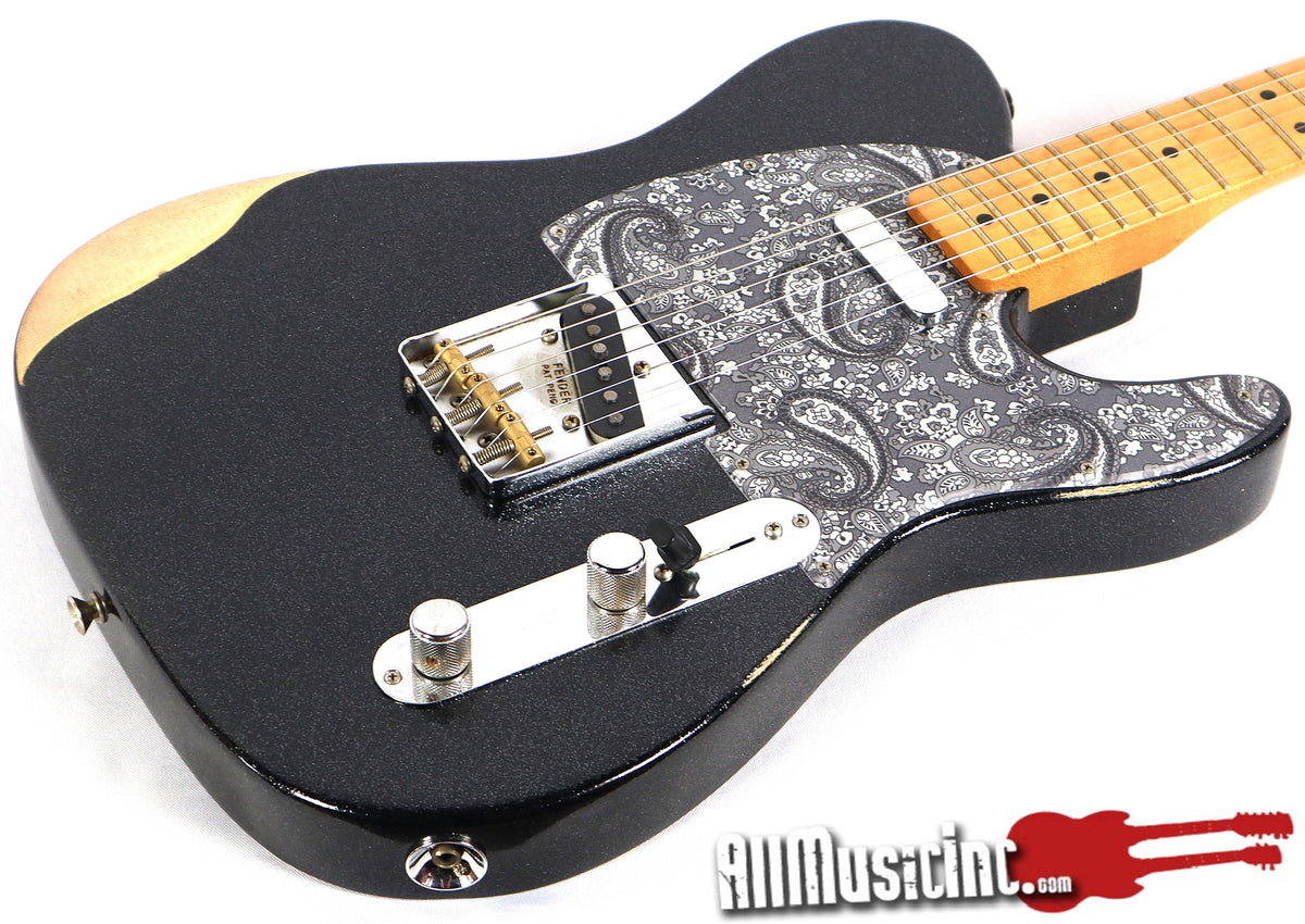 Fender Brad Paisley Telecaster Black Sparkle Electric Guitar w/Gig Bag ...