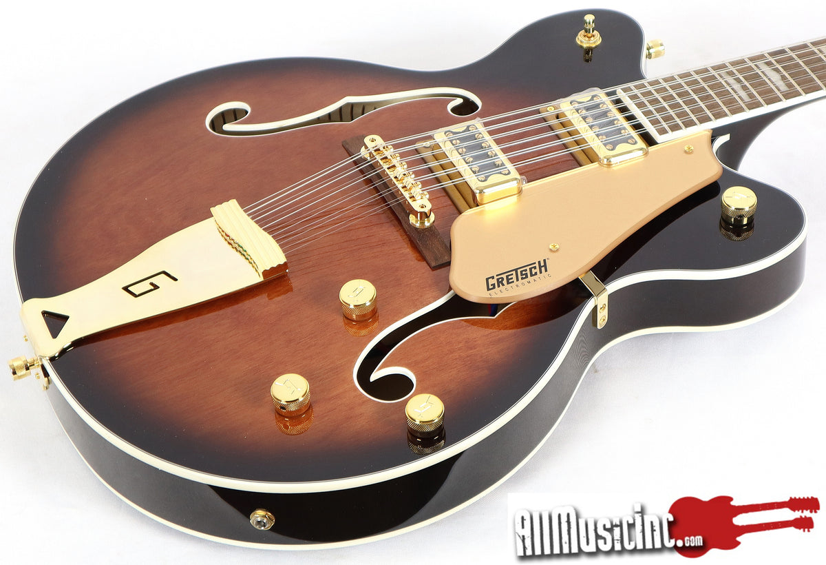 Gretsch G5422G-12 Single Barrel Burst 12-String Electric Guitar – All ...