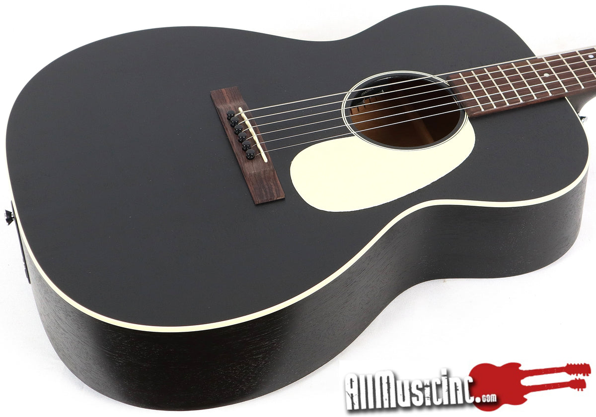 Martin 000-17E Black Smoke 14-Fret Acoustic Electric Guitar w/Case ...