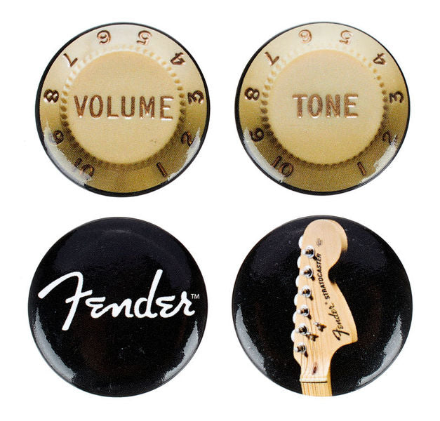 Fender 4 Pack Collectible Button Set – All Music Inc.