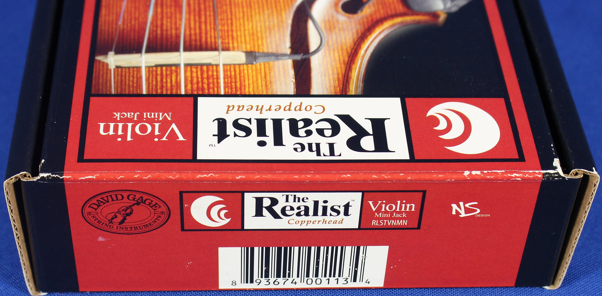 David Gage Steinberger The Realist Copperhead Violin Transducer Pickup ...